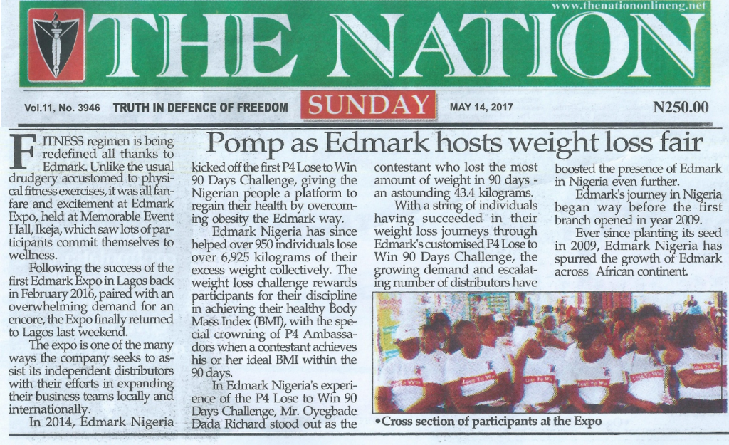 May 14, 2017 The Nation, Nigeria - Edmark